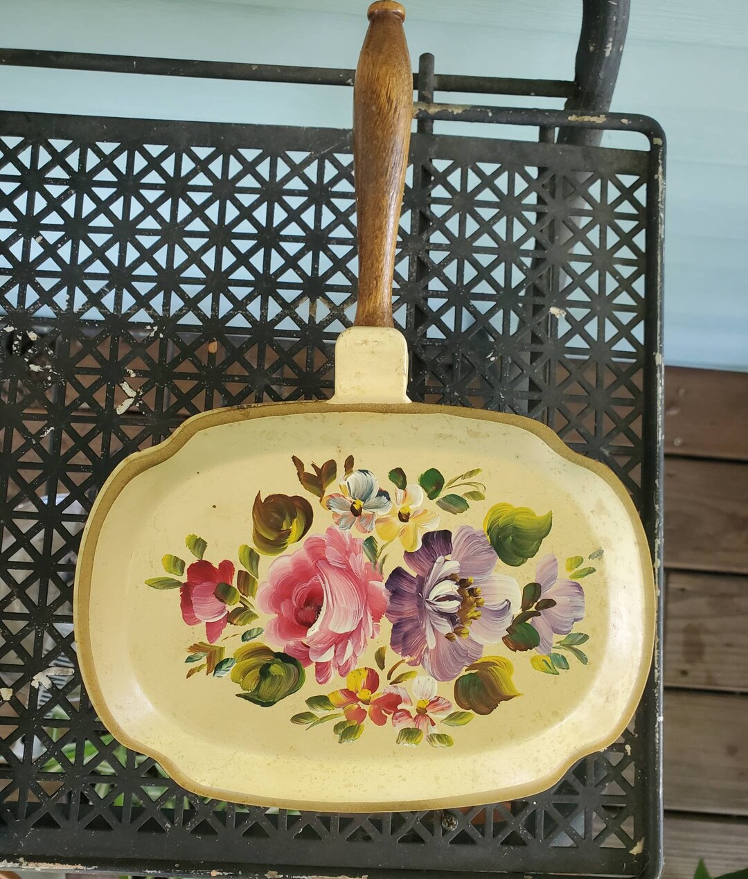 Vintage Nashco Crumb Catcher, Antique Silent Butler, Hand Painted ...