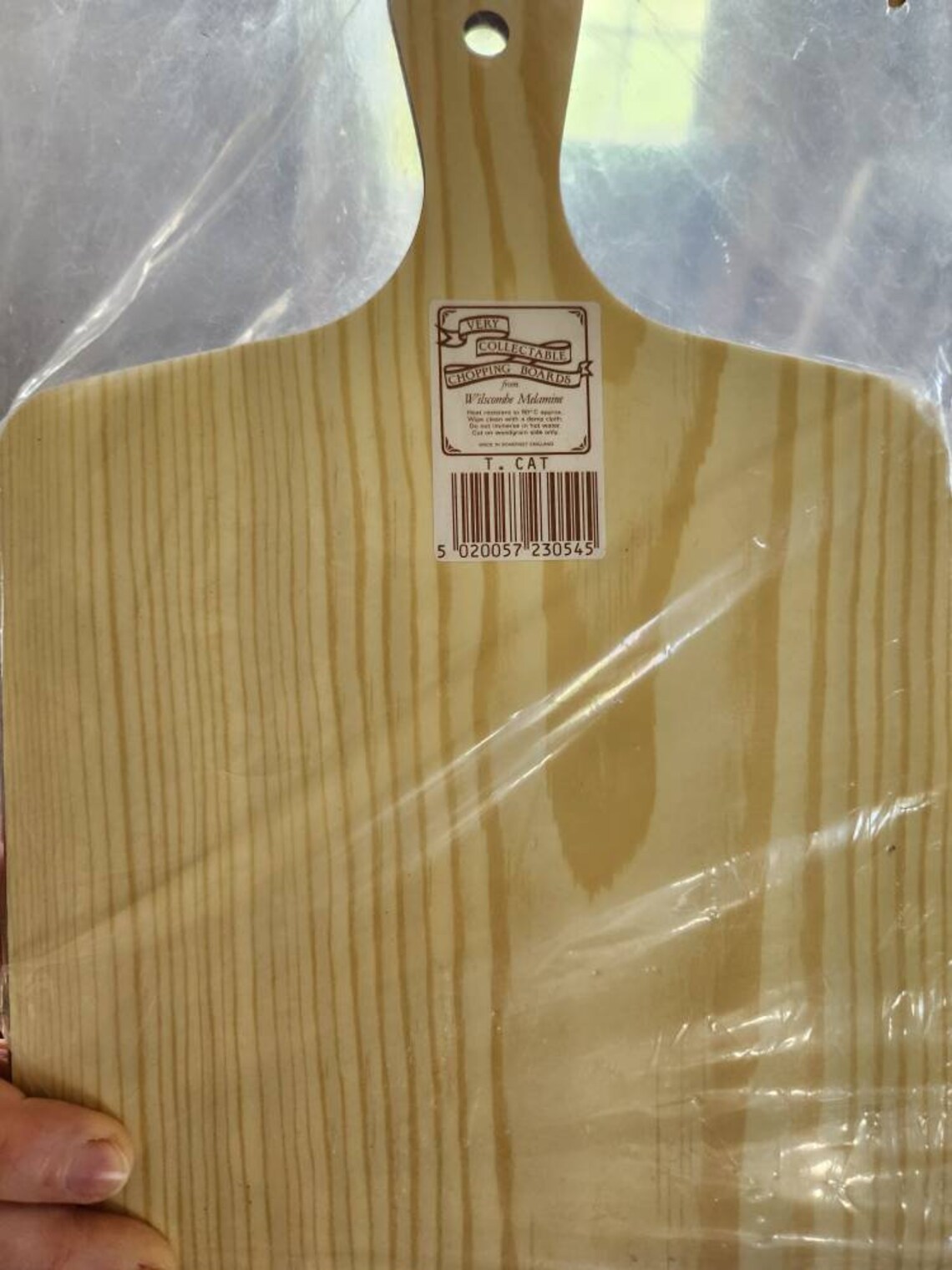 Vintage Wilscombe Melamime Cutting Board, White Cat Very Collectable ...