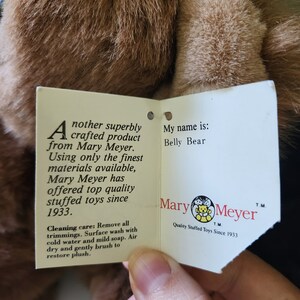 Vintage Mary Meyer Stuffed Teddy Bear, Collectible Belly Bear - Etsy