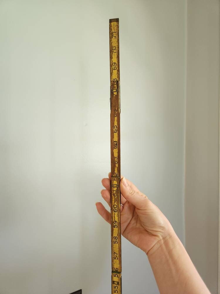 Stanley Folding Extension Ruler No. X226, Vintage 4 Way Wood and Brass ...