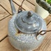 Vintage Enamelware Teapot, Old Fashioned Oversized Teapot, Gray ...