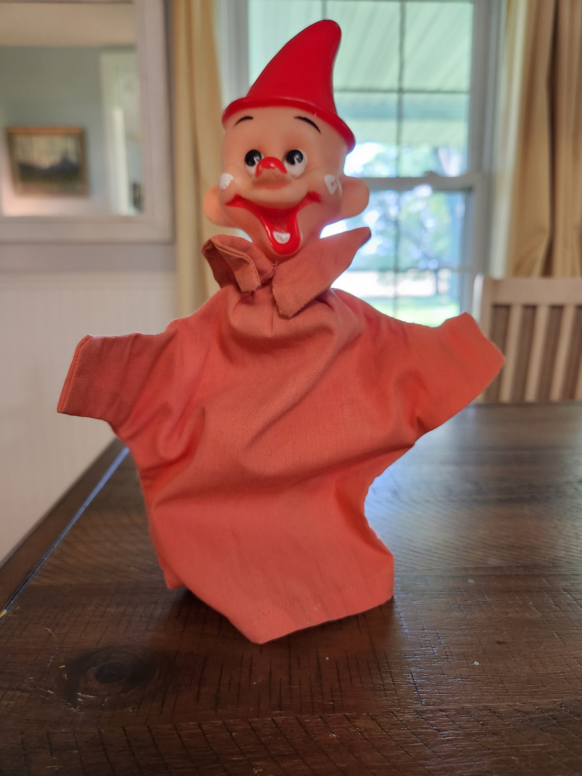 Vintage Hand Puppets, Dopey and Police Dog Puppets, Bath Toy Hand ...