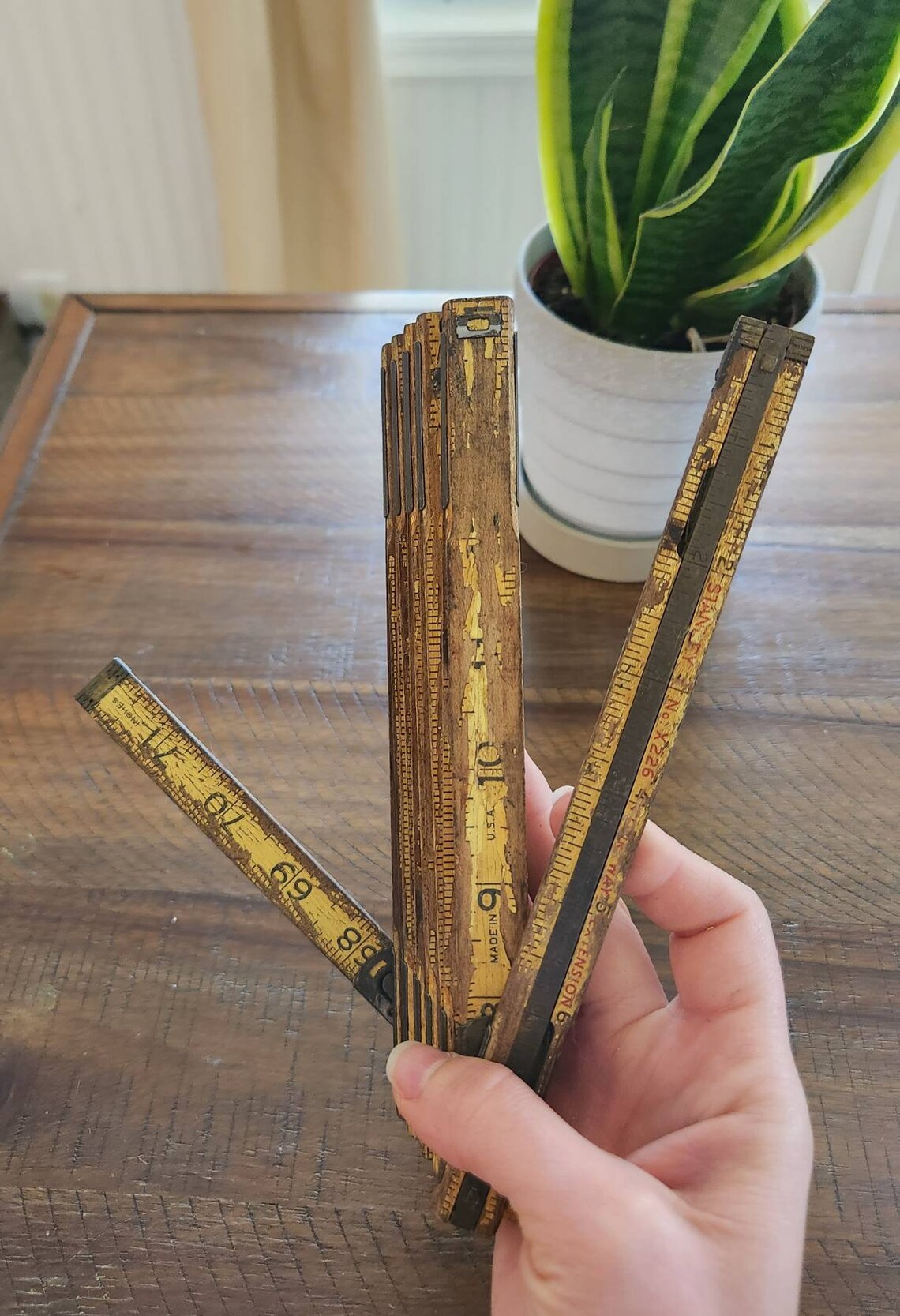 Stanley Folding Extension Ruler No. X226 Vintage 4 Way Wood - Etsy