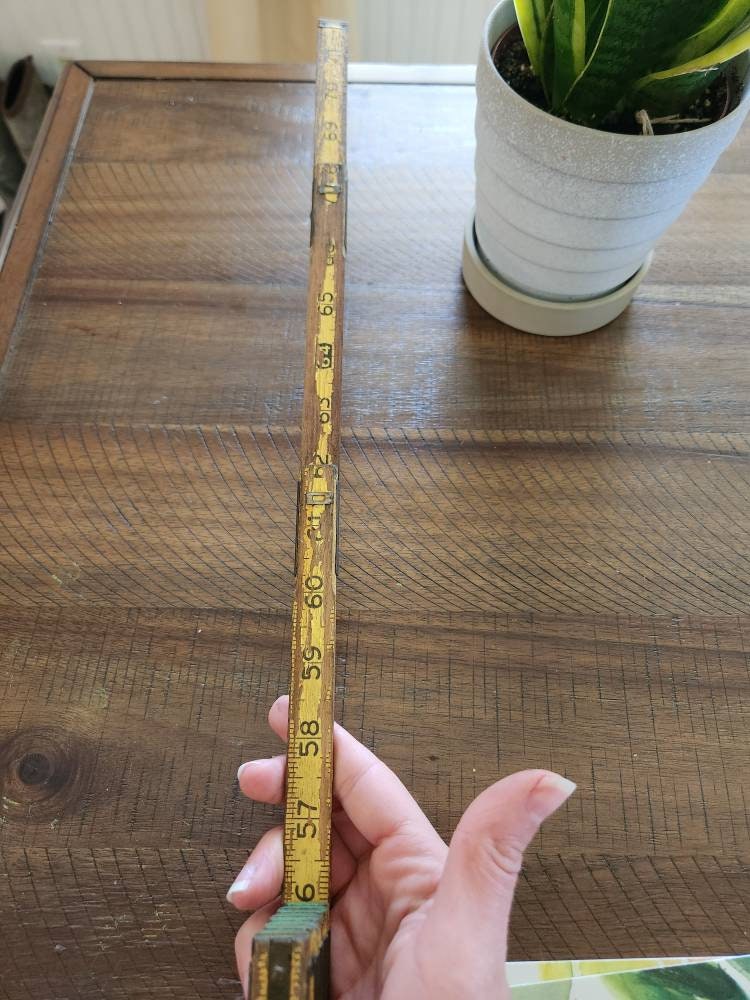 Stanley Folding Extension Ruler No. X226, Vintage 4 Way Wood and Brass ...