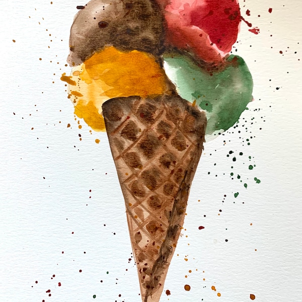 Ice Cream Art - Etsy