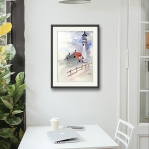 Lighthouse Original Pairing Wall Art - Etsy