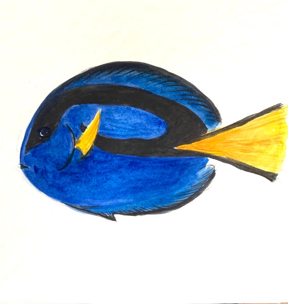Dory Fish Original Painting Wall Decor - Etsy