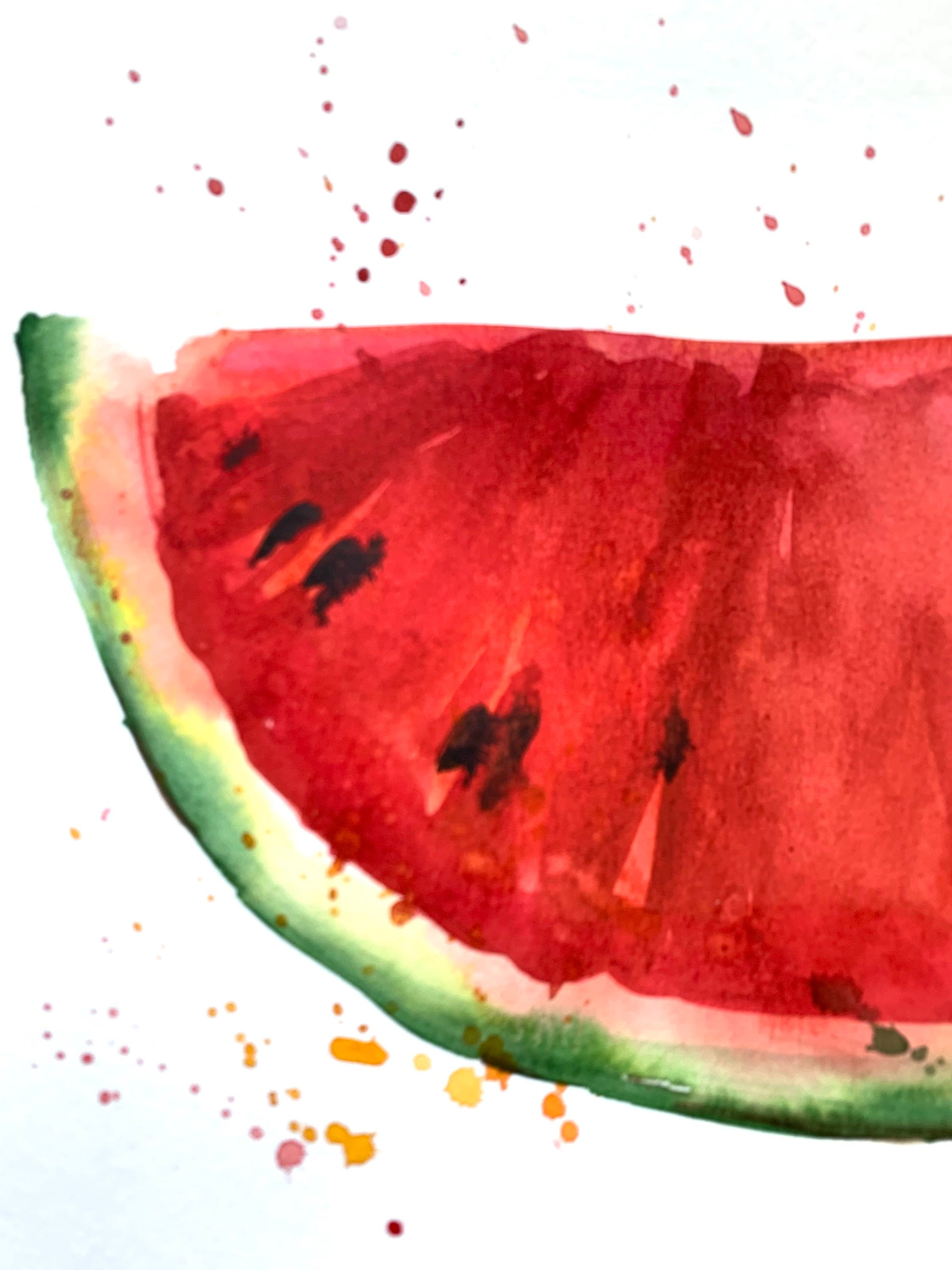 Watermelon Original Painting Wall Art | Etsy