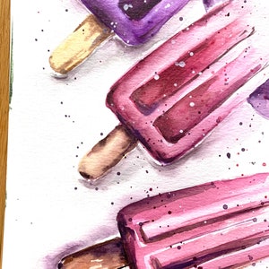 Sumer Ice Cream Original Painting Wall Art - Etsy