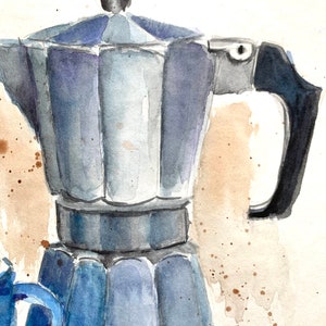 Coffee Maker and Coffee Original Painting Wall Decor - Etsy