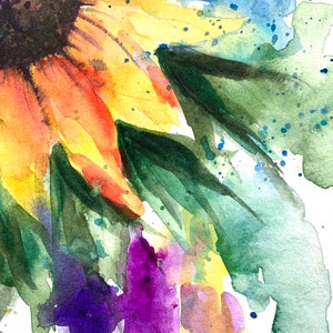 Sanflower Original Art Painting Wall Decor - Etsy
