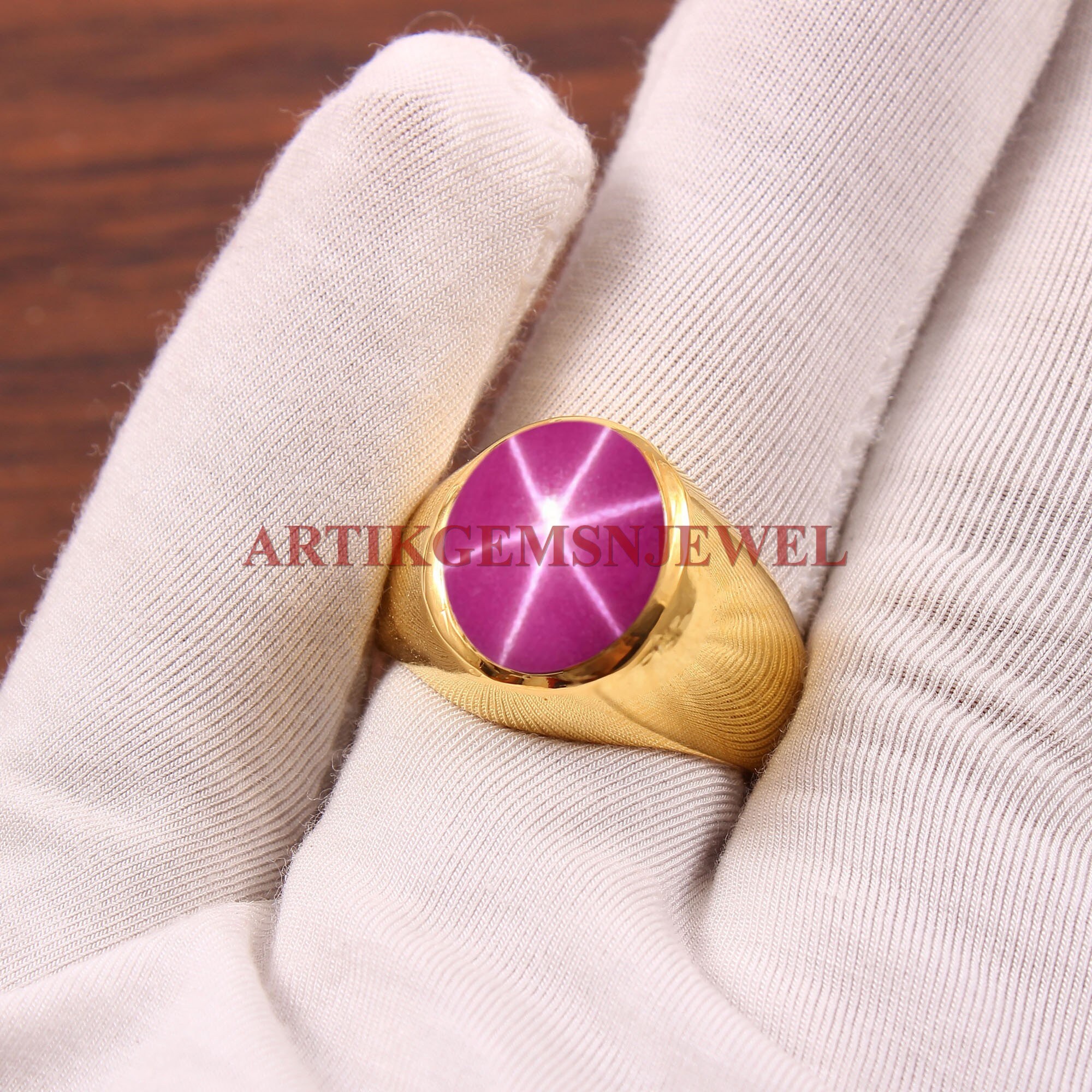 Linde Star Ruby Ring 925 Sterling Silver Ring Men's - Etsy