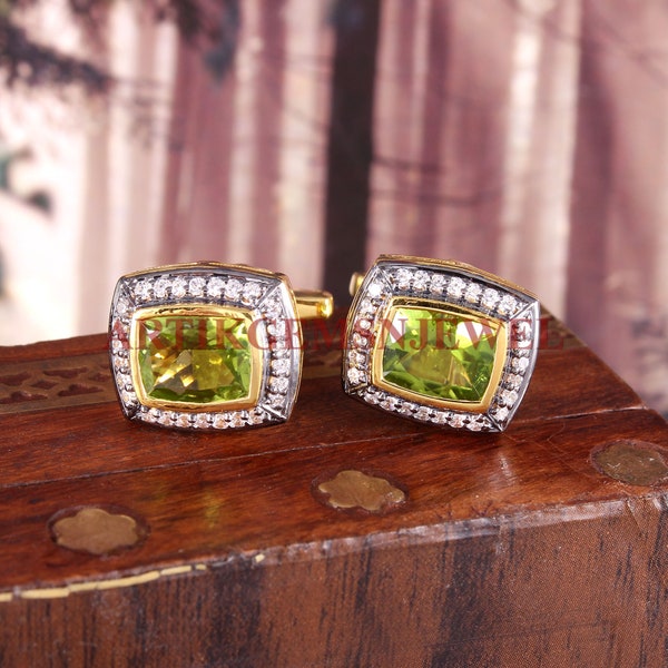 Gemstone Cufflinks - Etsy