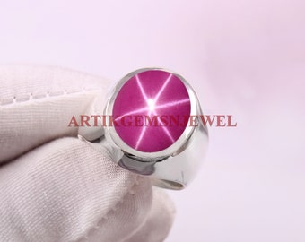 Ruby Linde Star Ring - Etsy