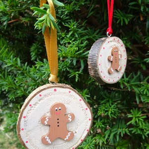 Wooden Gingerbread Man Christmas Tree Decoration - Etsy