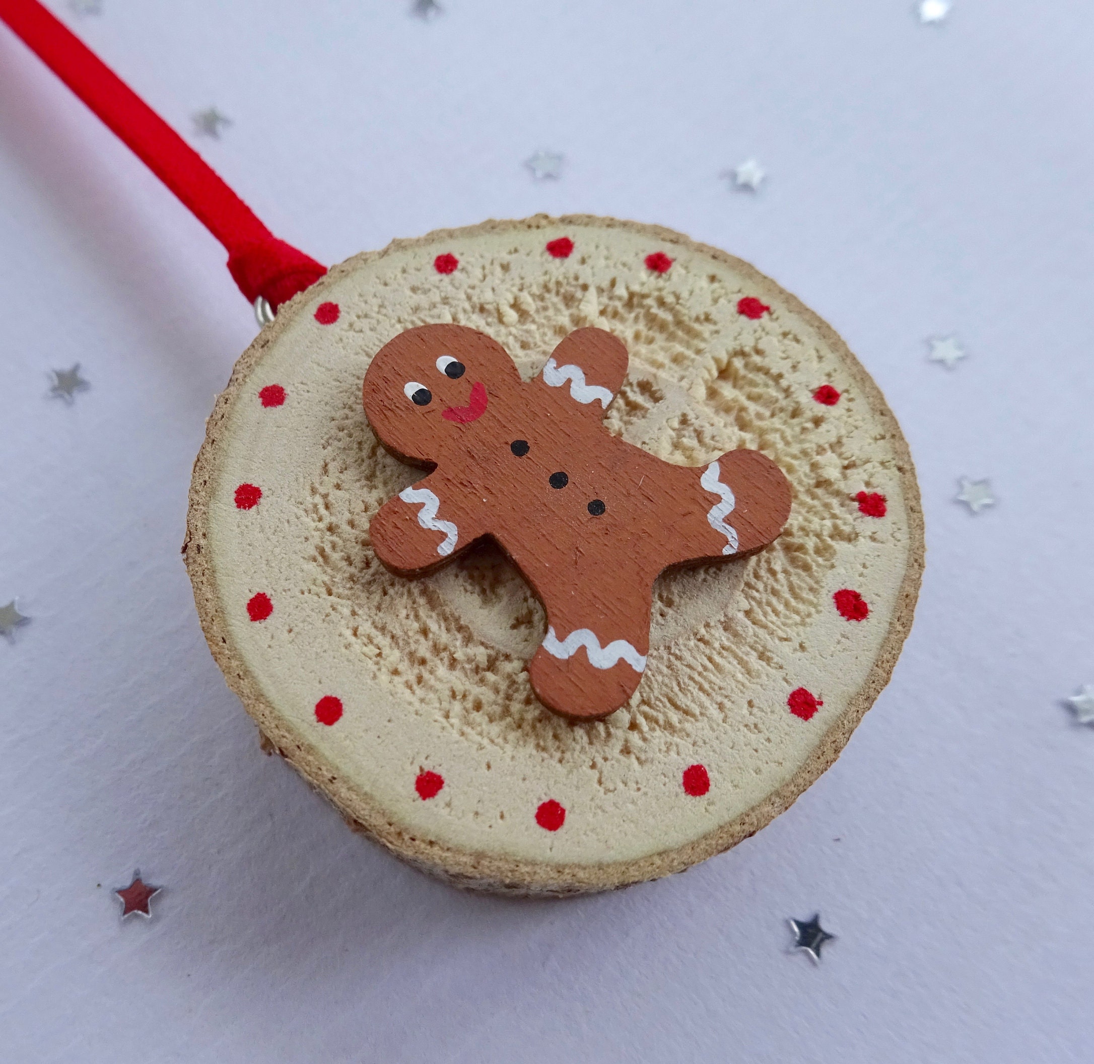 Wooden Gingerbread Man Christmas Tree Decoration - Etsy