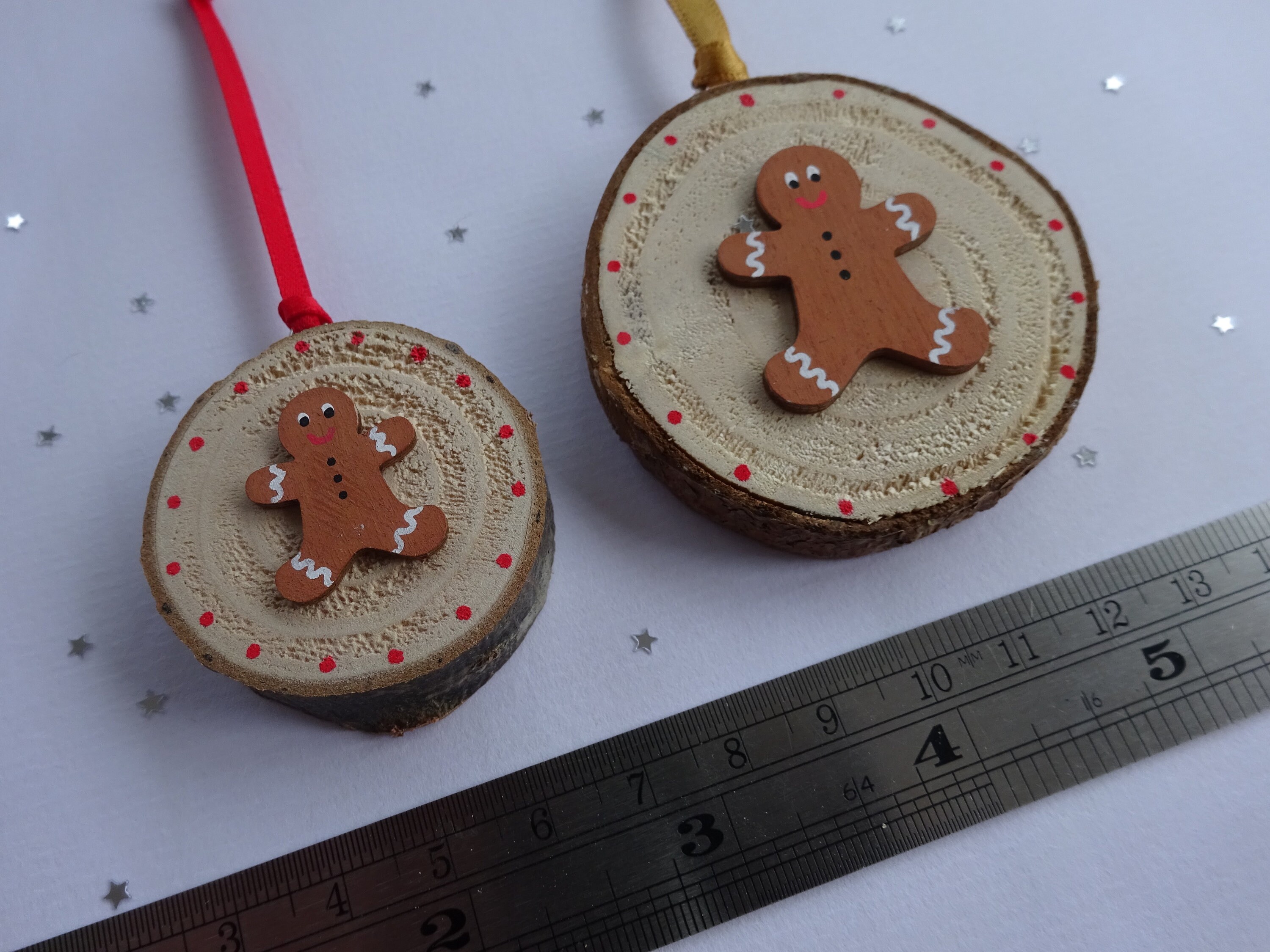 Wooden Gingerbread Man Christmas Tree Decoration - Etsy