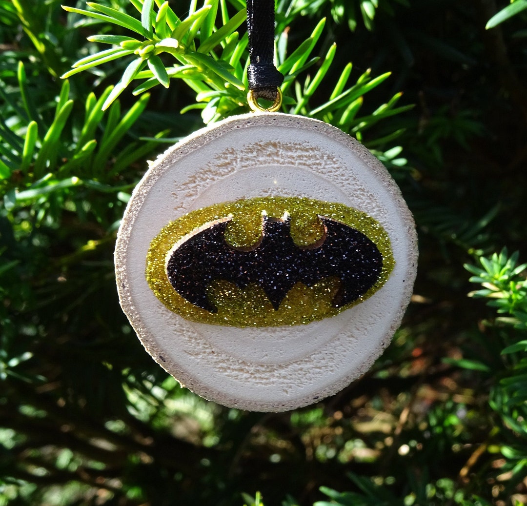 Batman Christmas Decoration, Batman Eco Glitter Wooden Christmas ...