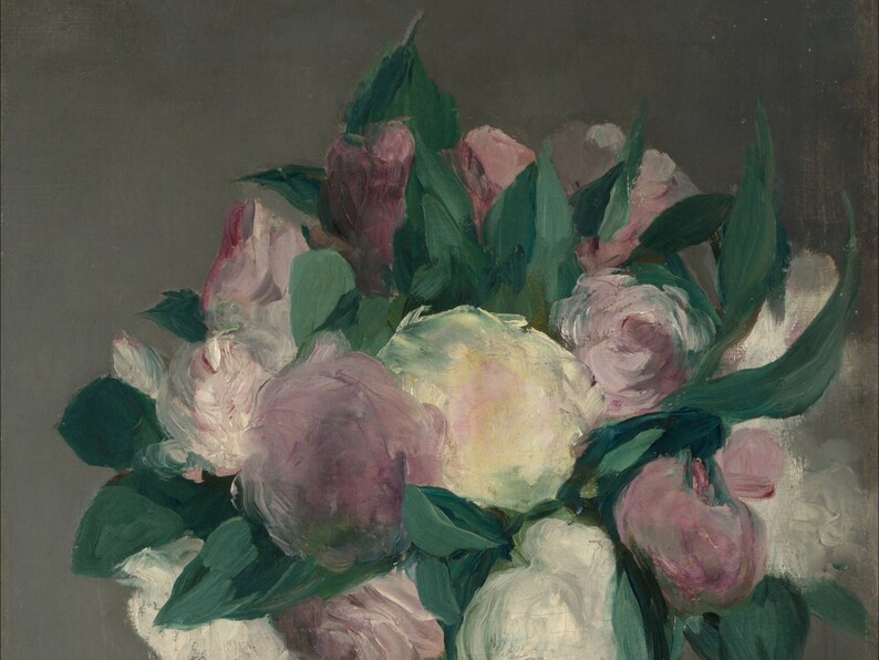 Manet Peonies 1864 65 Print - Etsy