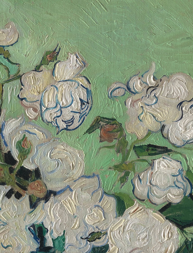 Van Gogh Roses 1890 Print | Etsy