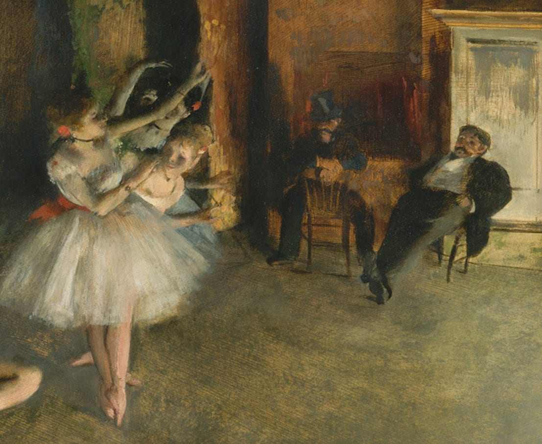 Degas the Rehearsal of the Ballet Onstage, C.1874 - Etsy