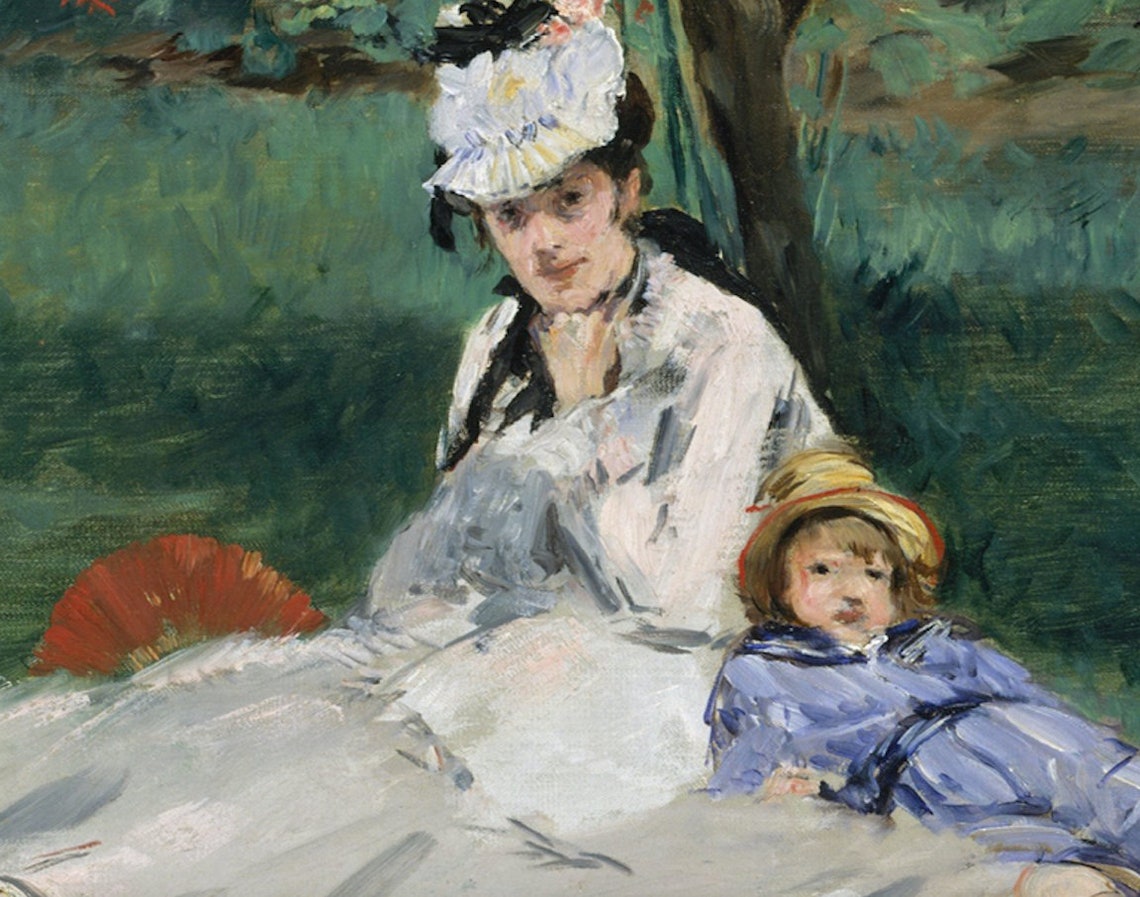 Manet the Monet Family in Their Garden at Argenteuil 1874 - Etsy