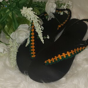 Jamaican Crochet Slippers - Etsy