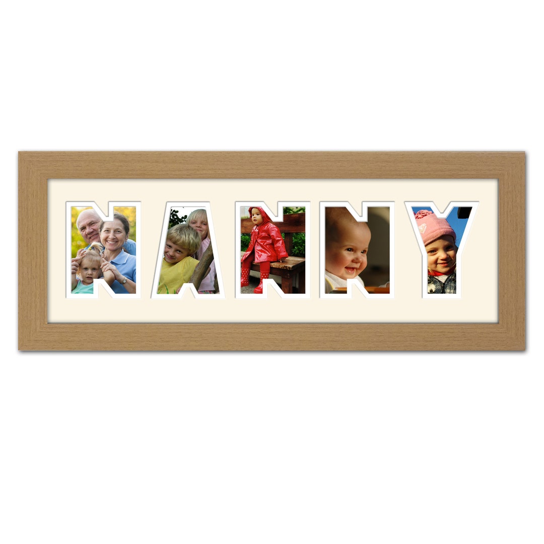 Nanny Photo Frame Word Name Photo Frame Special Gift Mother’s Day Gift ...