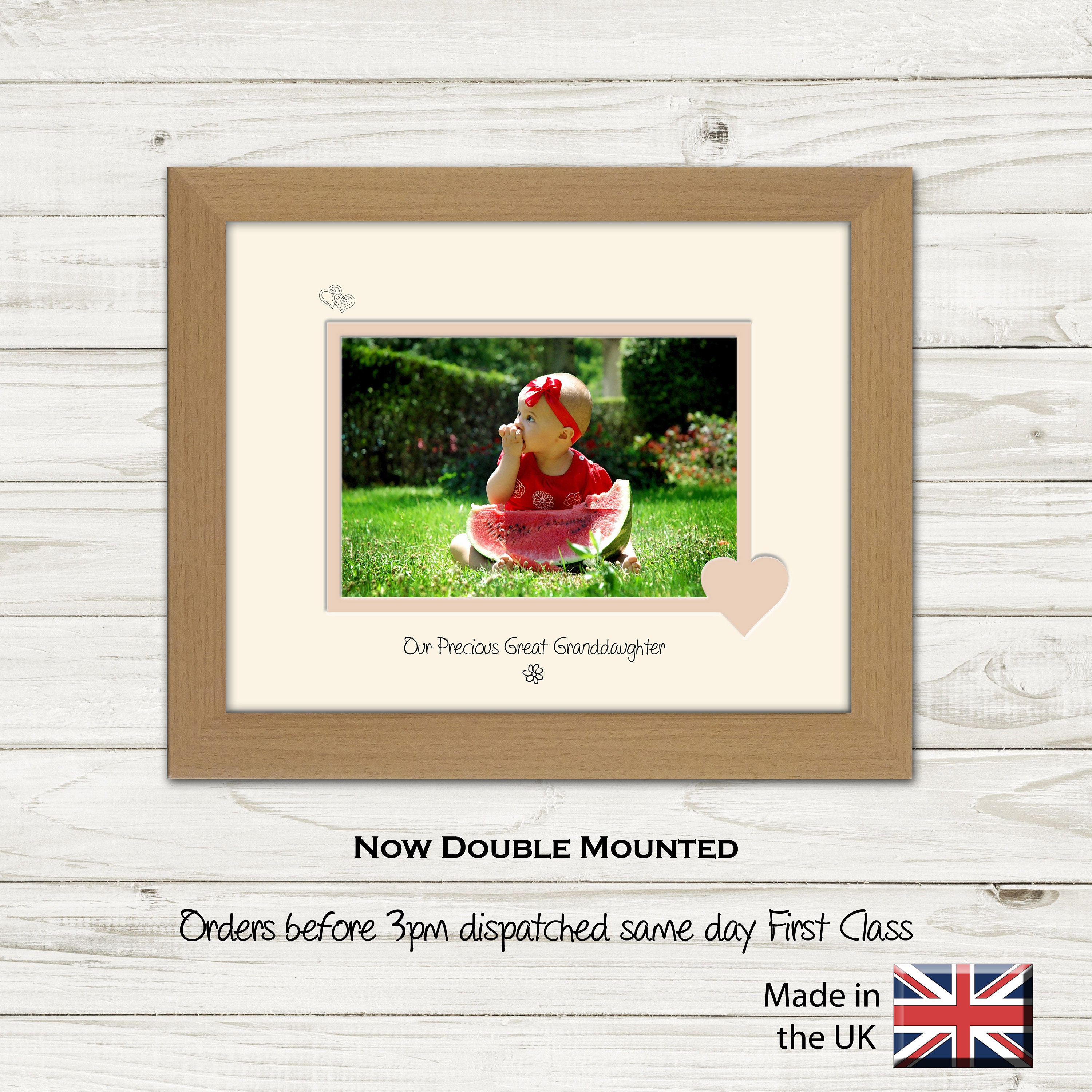 Great Granddaughter Photo Frame Our Precious Great Granddaughter Photo ...