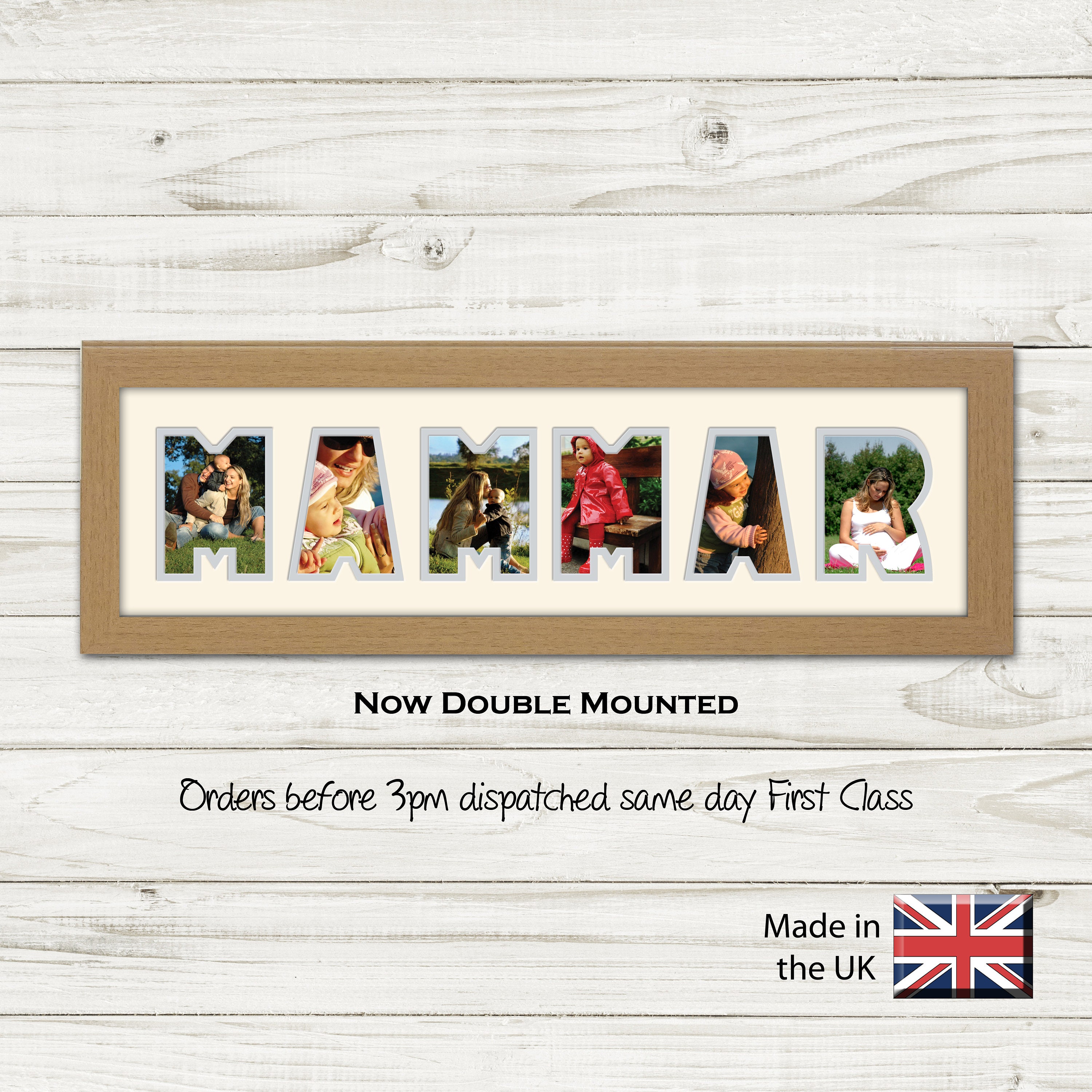 Mammar Photo Frame Word Name Photo Frame Special Gift Mothers - Etsy UK