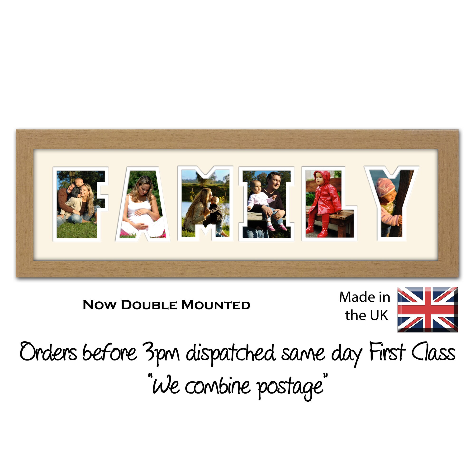Family Photo Frame Word Name Photo Frame Special Gift 11-CC by - Etsy
