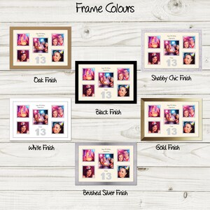 13th Photo Frame Word 13th Birthday Photo Frame Special Gift 5SQBOX ...