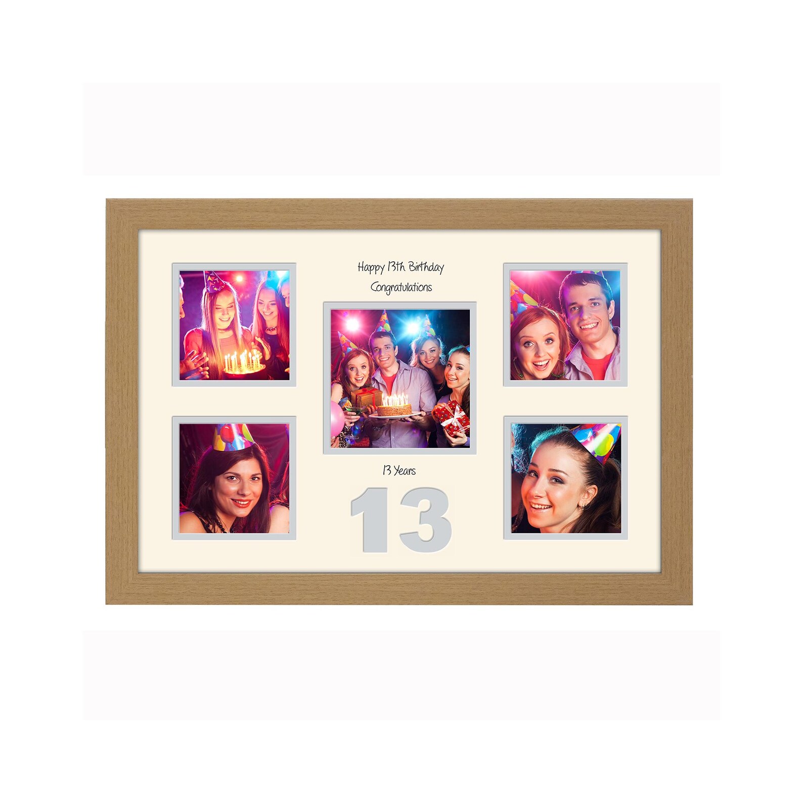 13th Photo Frame Word 13th Birthday Photo Frame Special Gift 5SQBOX ...