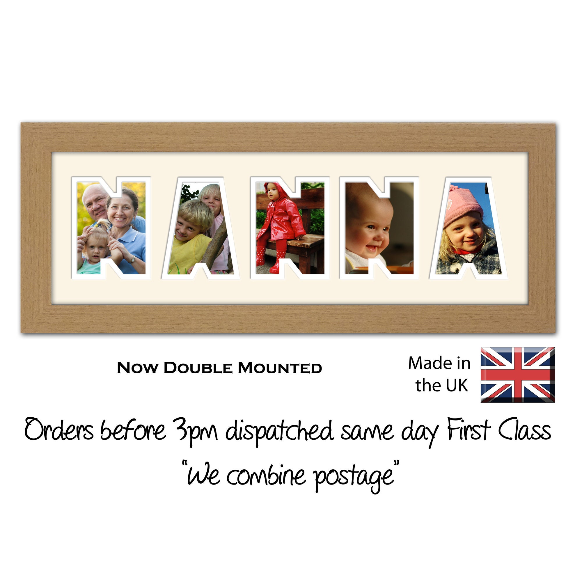 Nanna Photo Frame Word Name Photo Frame Special Gift Mothers | Etsy UK