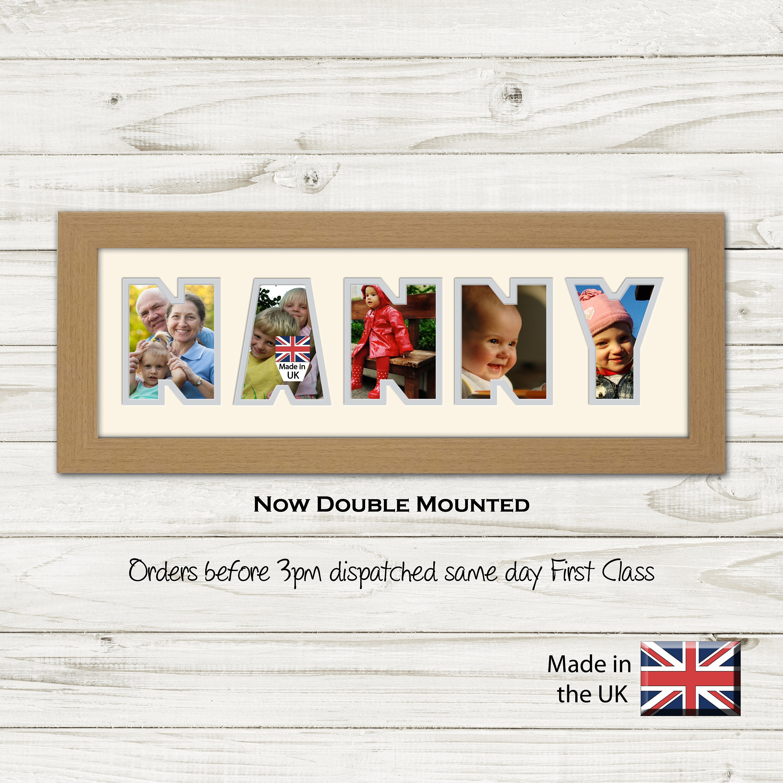 Nanny Photo Frame Word Name Photo Frame Special Gift Mothers | Etsy