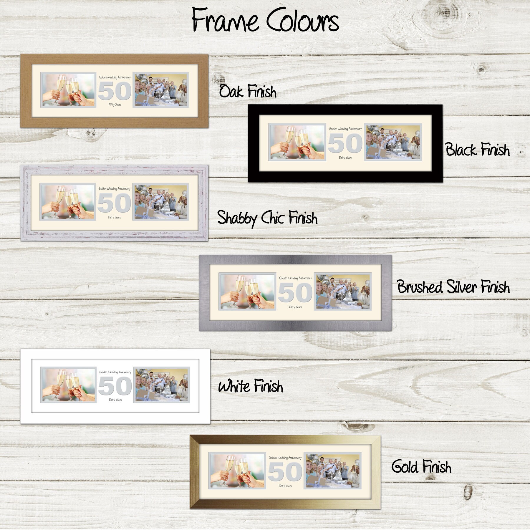 50th Photo Frame 50th Anniversary Photo Frame Golden Wedding - Etsy UK