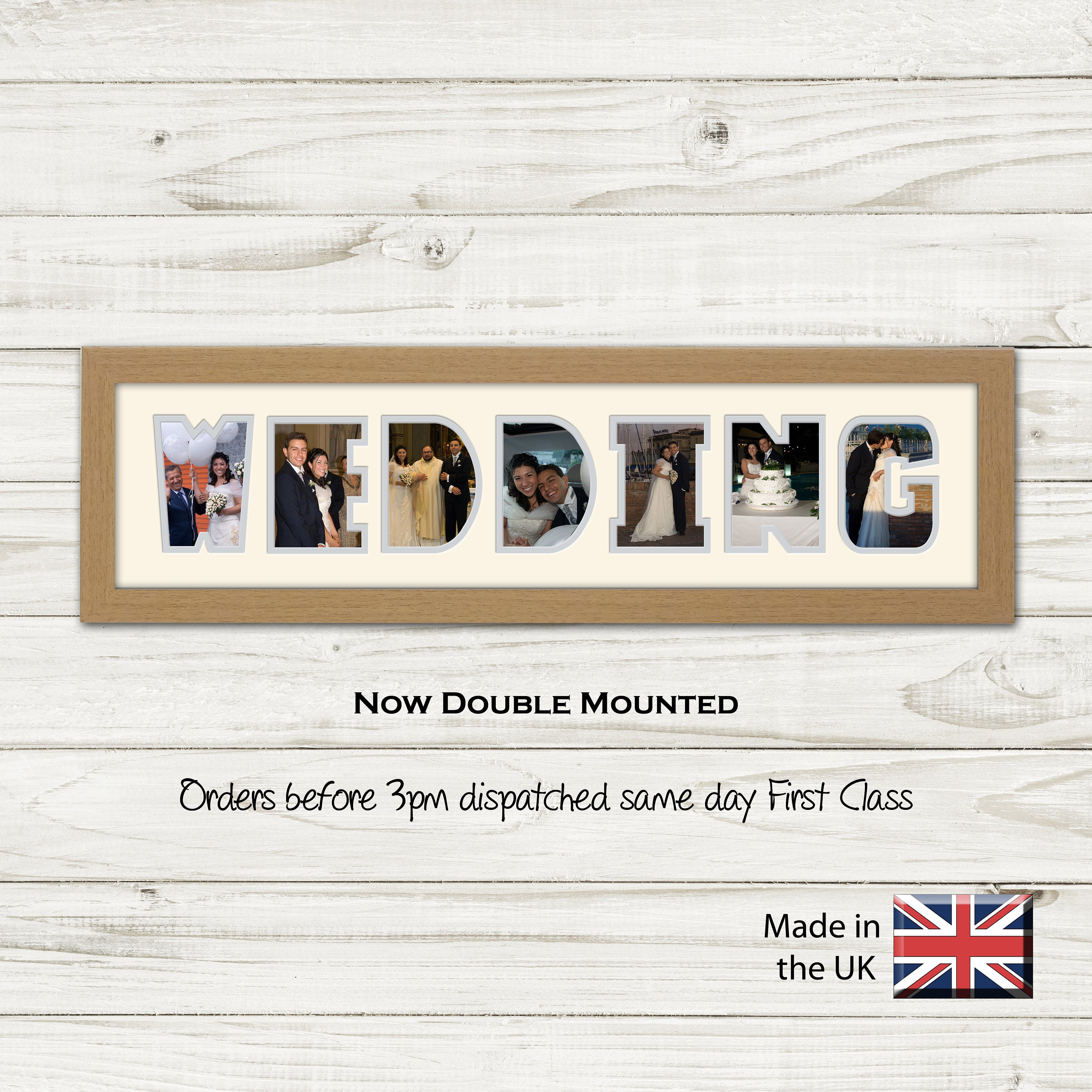 Wedding Photo Frame Word Name Photo Frame Special Gift Wedding - Etsy UK