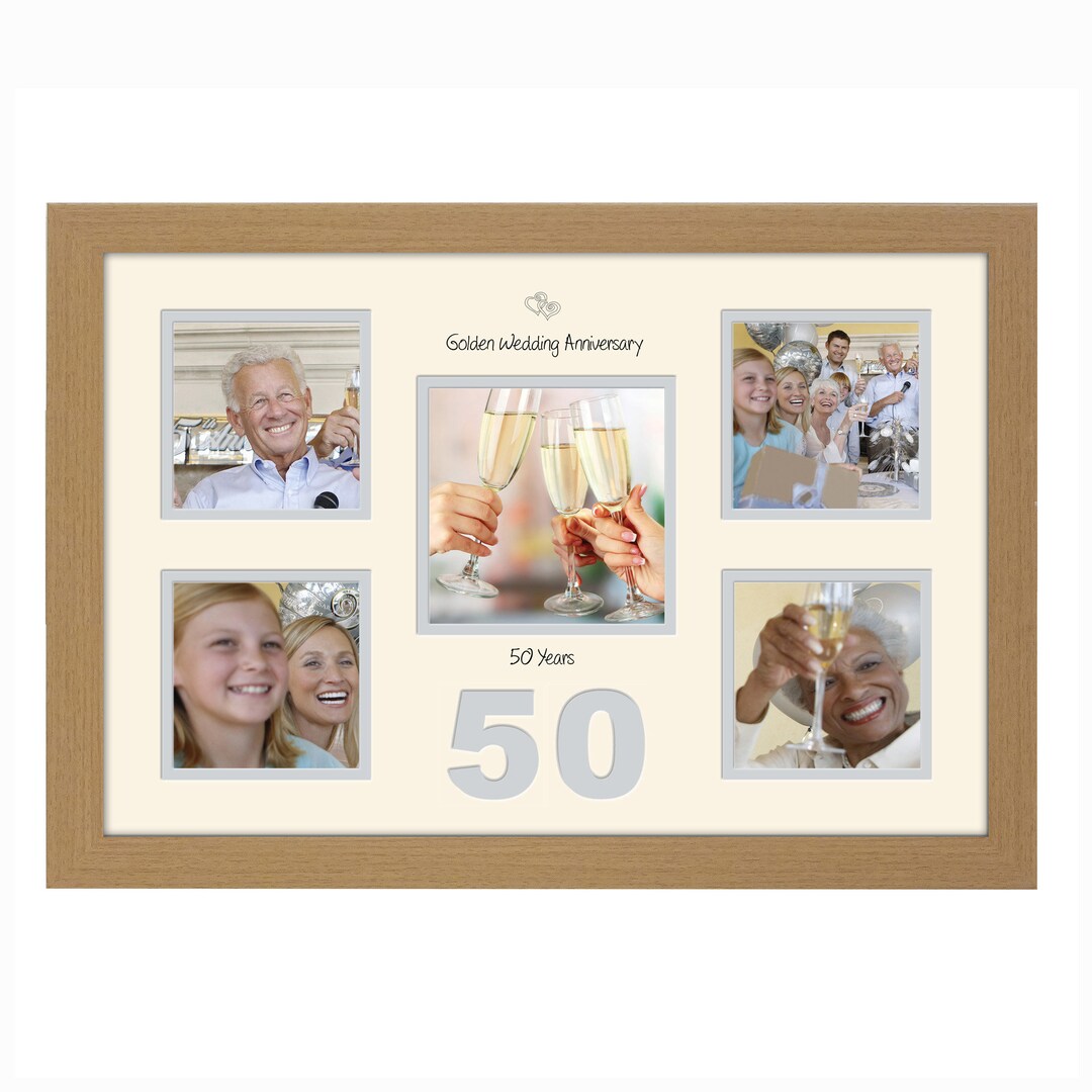 50th Photo Frame 50th Anniversary Photo Frame Golden Wedding Special ...