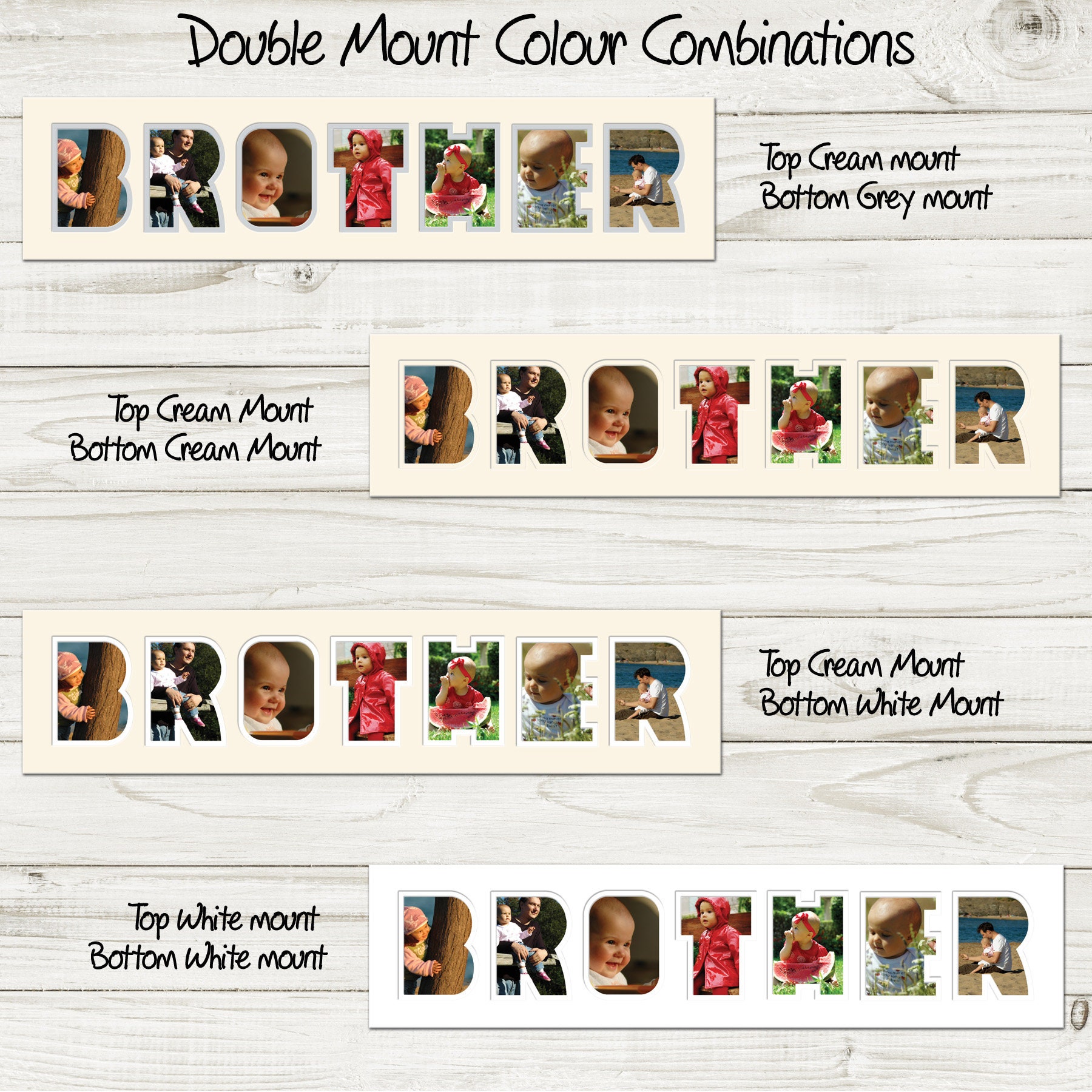 Brother Photo Frame Word Name Photo Frame Special Gift 86 by | Etsy UK