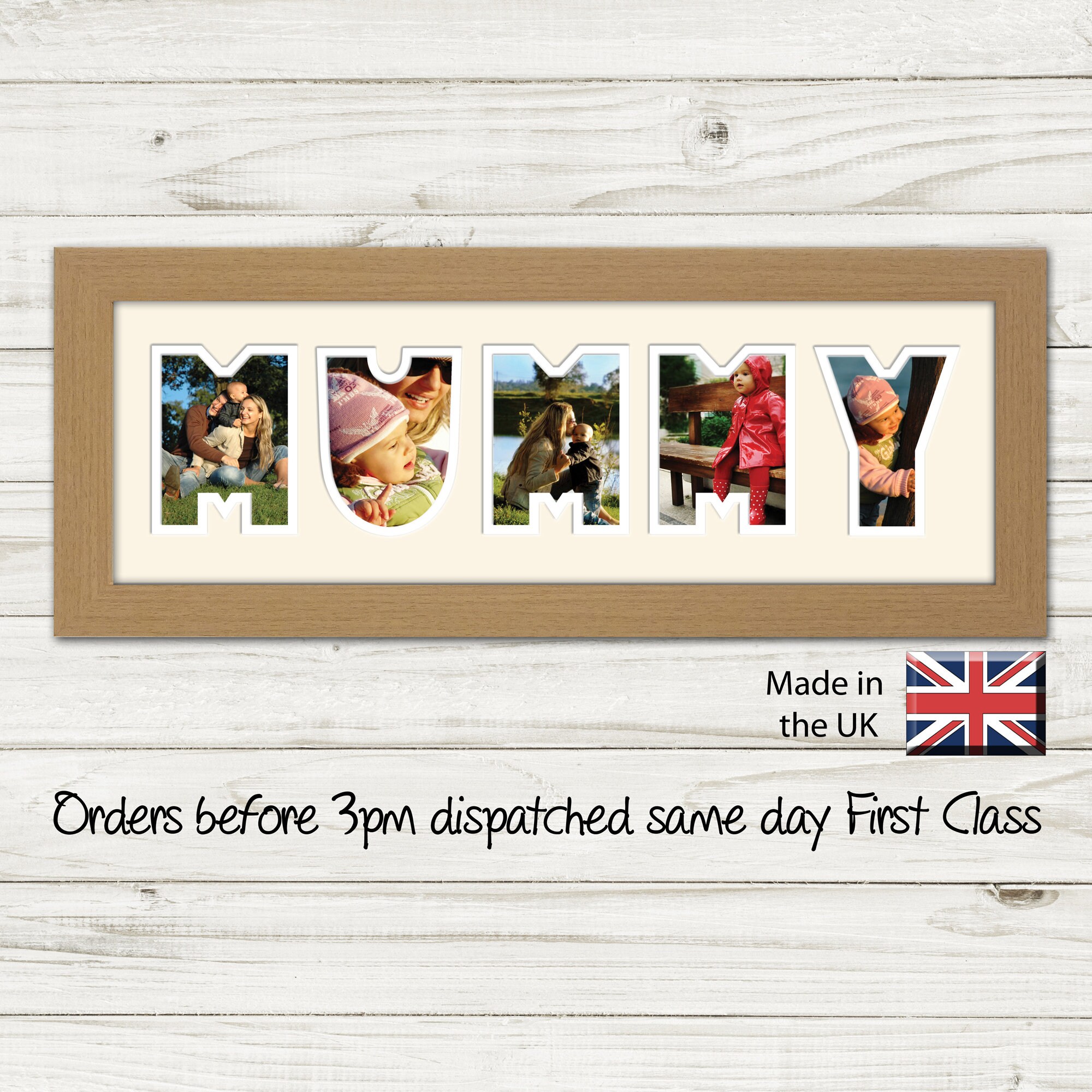 Mummy Photo Frame Word Name Photo Frame Special Gift Mothers | Etsy UK