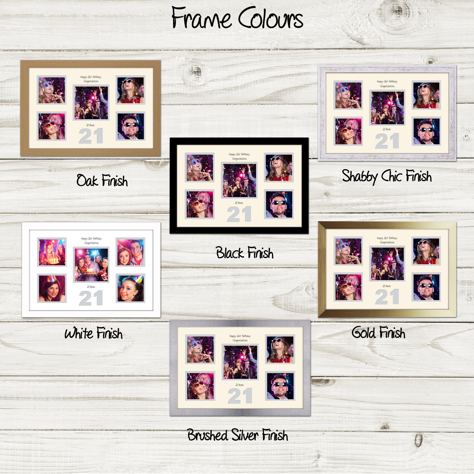 21st Photo Frame Word 21st Birthday Photo Frame Special Gift 5SQBOX ...