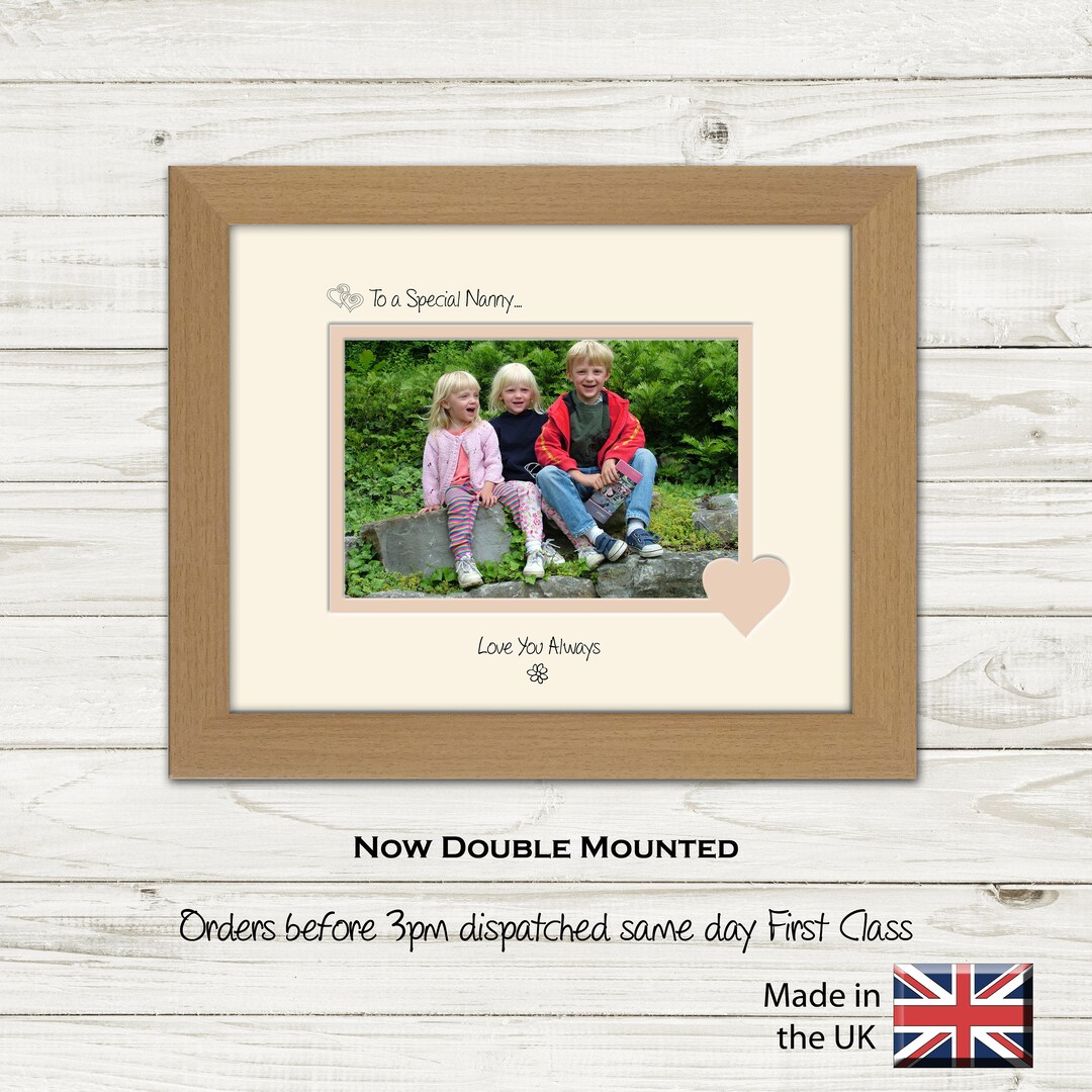 Nanny Photo Frame Special Nanny Photo Frame Gift for Mother's Day ...