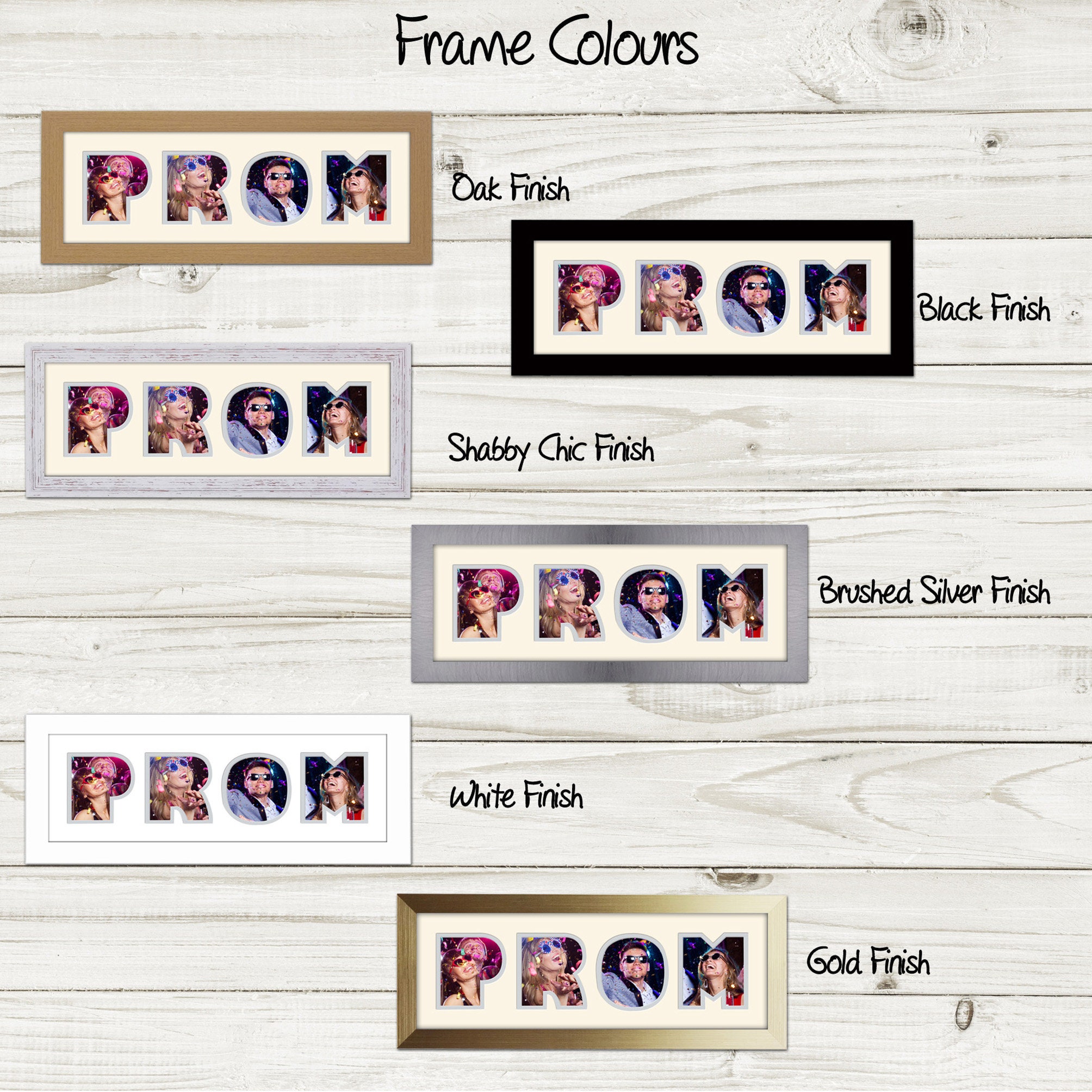 Prom Photo Frame Word Name Photo Frame Special Gift | Etsy