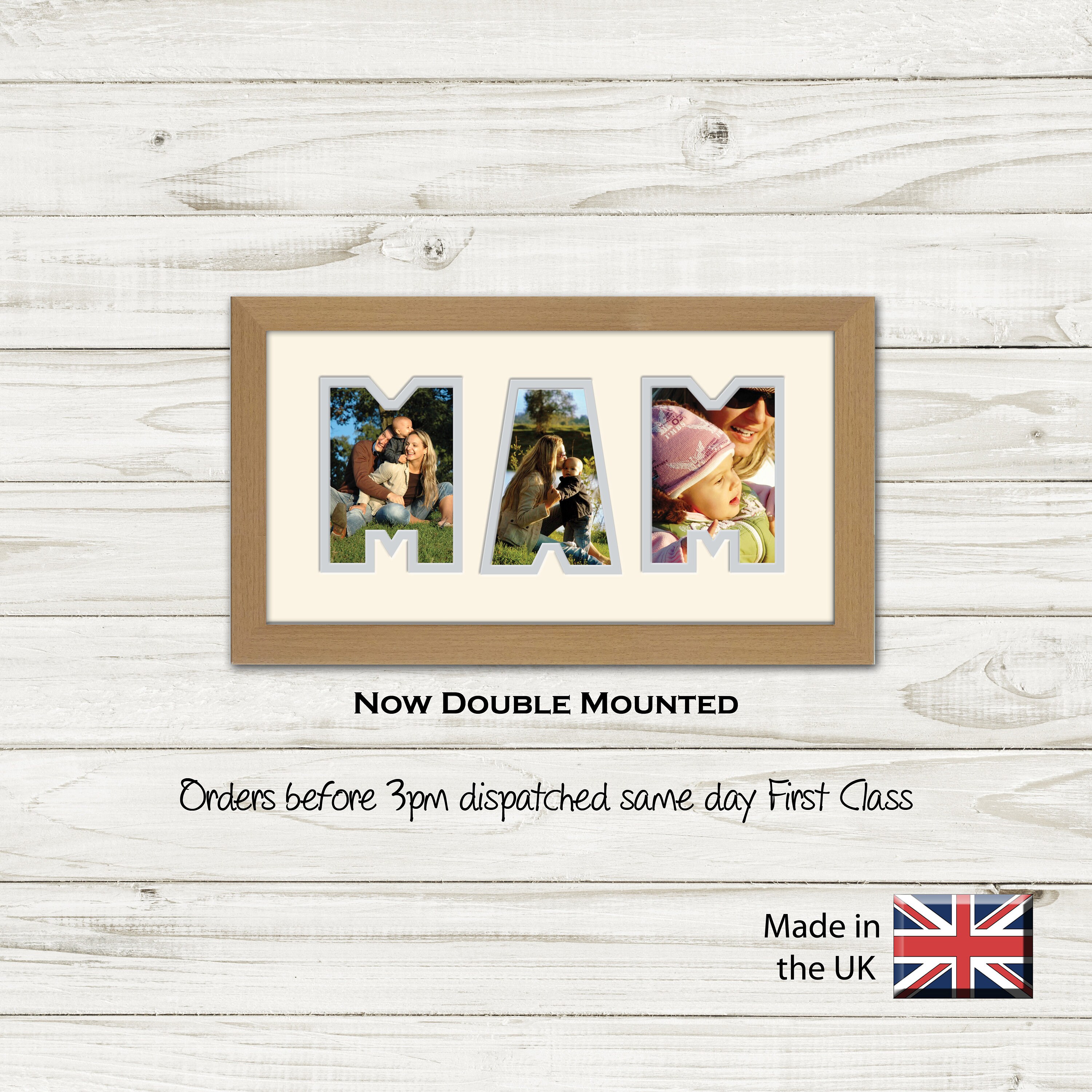 Mam Photo Frame Word Name Photo Frame Special Gift Mothers - Etsy UK