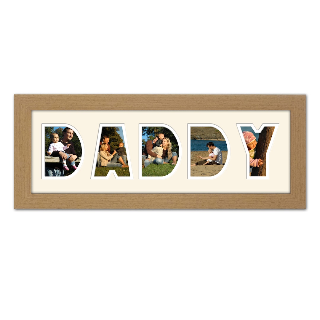 Daddy Photo Frame Word Name Photo Frame Special Gift Father's Day Gift ...