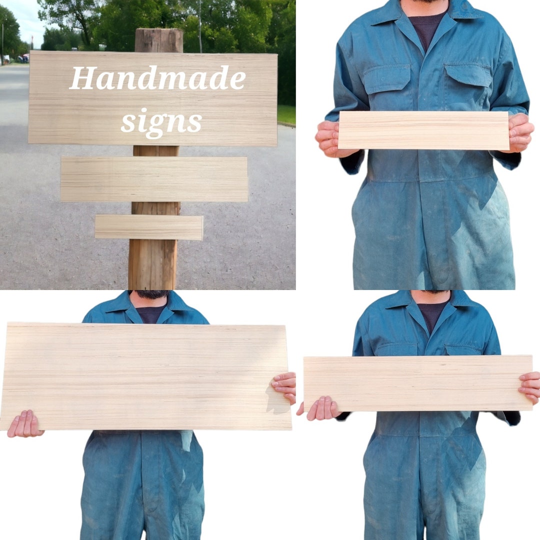 Rectangle Signs Handmade Rustic Wood Blank Sign Posts Direction Wedding ...