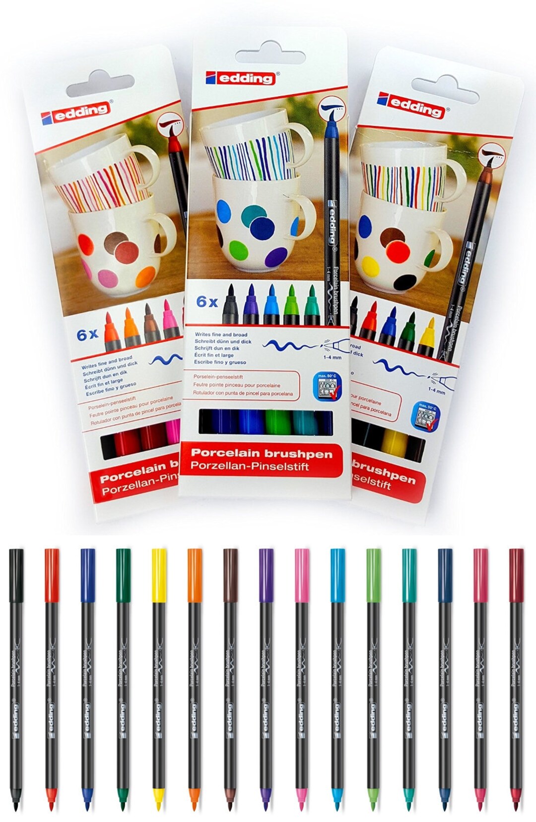 Porcelain Brush Pen Set Oven Bake Marker Set Ceramics, Pottery ...