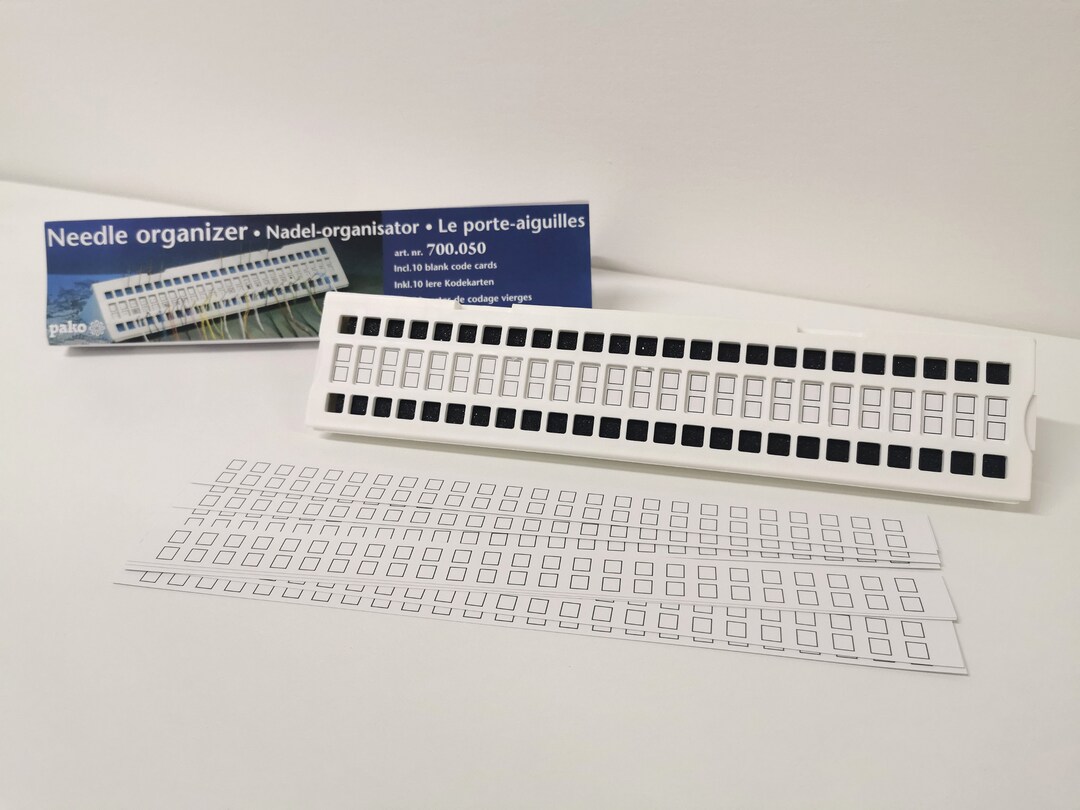 PAKO Needle Organiser & 10 Blank Code Cards - Needlework Embroidery ...