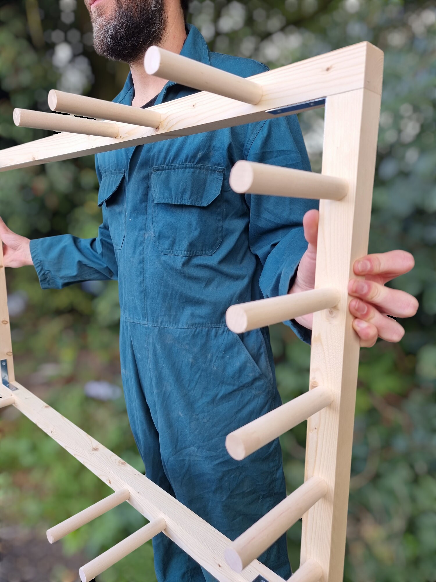 Wooden Warping Board Warp Yarn Weaving Loom Frame Wood Dowels Handmade ...