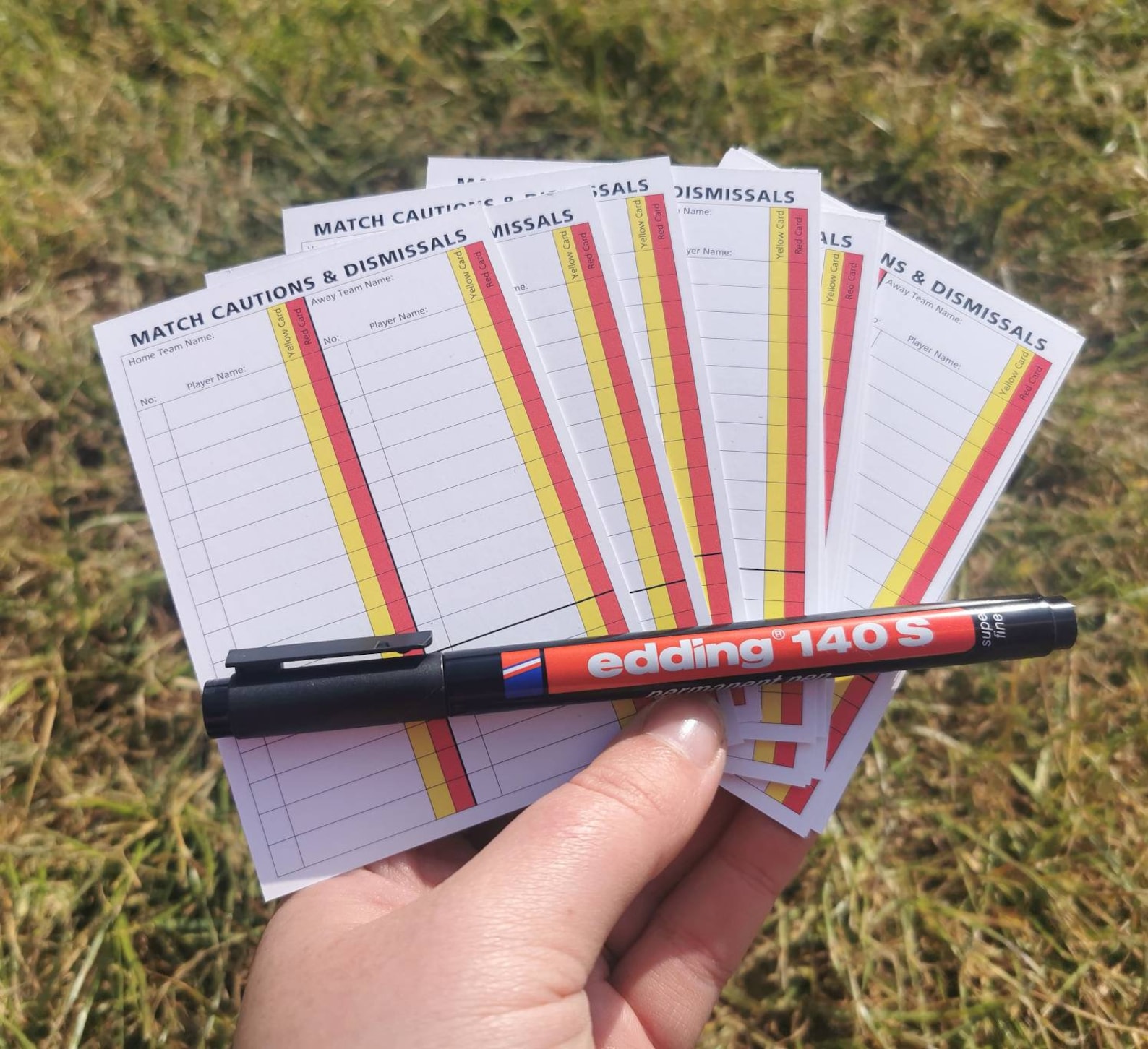 Football Referee Cards - Football Score Cards - Goals Yellow Red Cards ...